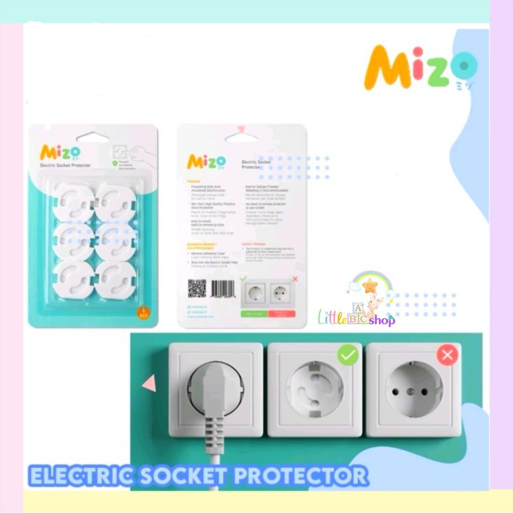 Jual Mizo Electric Socket Protecto/ Penutup Colokan Listrik / Pengaman ...