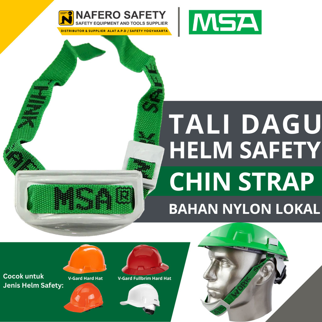 Jual Tali Dagu MSA CHIN STRAP Helm Proyek MSA Lokal Bahan Nylon SNI Tali Dagu untuk Helm Safety ...