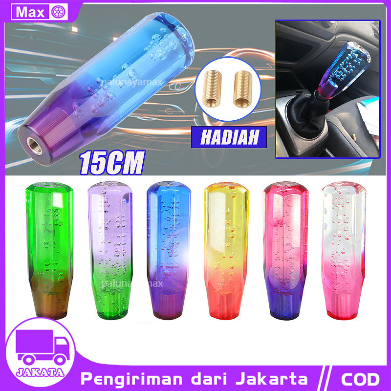 Jual Universal Mobil Gear Shift Knob Kristal Warna-warni Gelembung Gear Stick Shifter Knob untuk ...