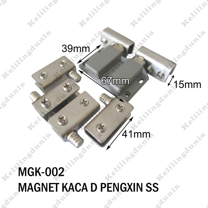 Jual Magnet Kaca Kabinet Lemari PENGXIN Double Stainless | Shopee Indonesia