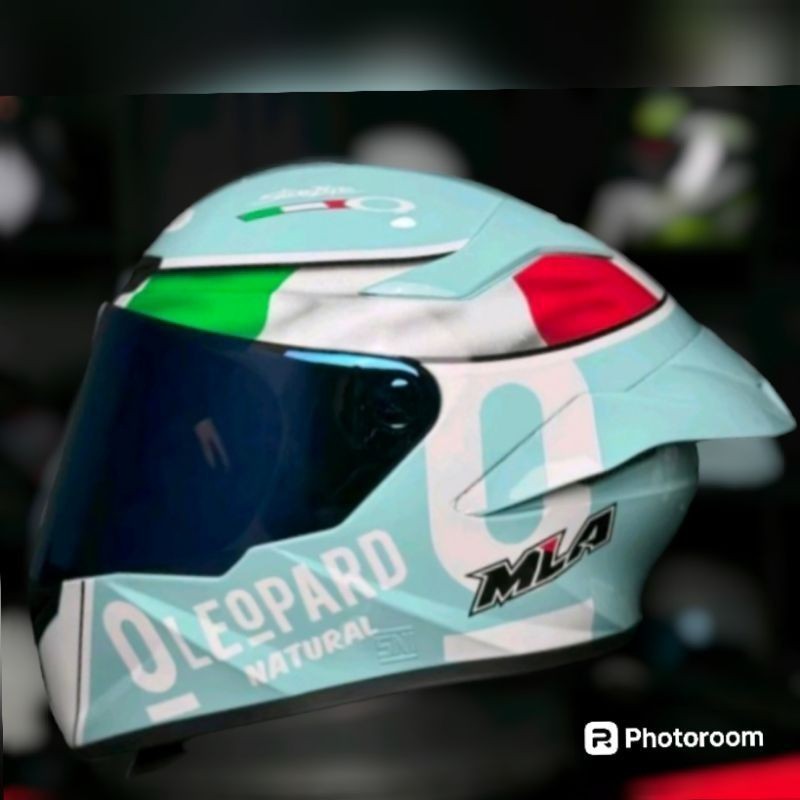 Jual HELM MLA TTC CRYPTON ORIGINAL FULL FACE MOTIF WINTER EASY GREEN ...