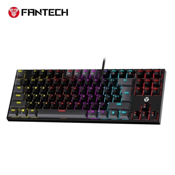 Jual Keyboard Fantech ATOM TKL MK876V2 RGB MECHANICAL - Black, Blue ...