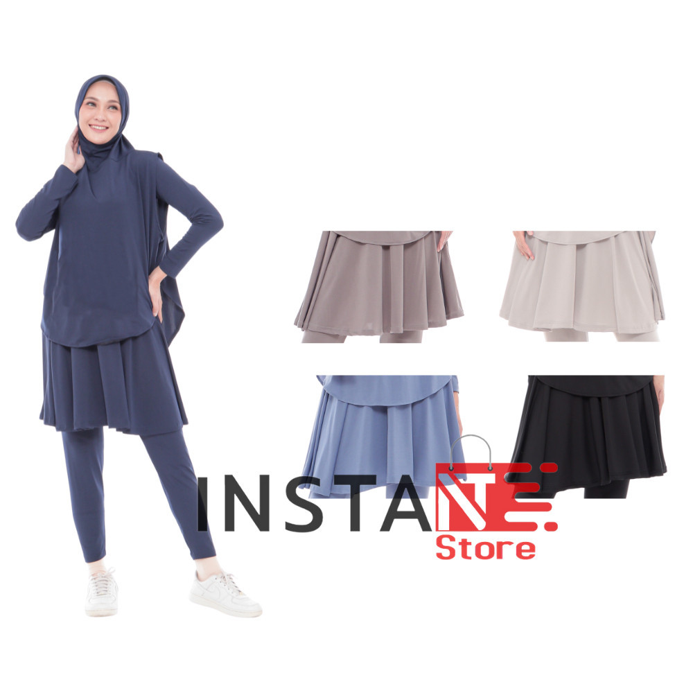 Jual Legging Rok sporty wanita kekinian reguler dan bigsize Senam ...