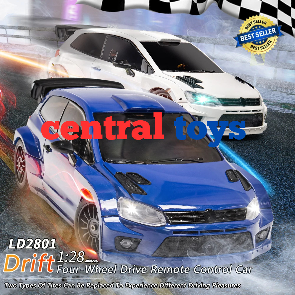 Jual LD2801 mini rc drift full propo 2.4ghz 4WD VW POLO on road remote ...