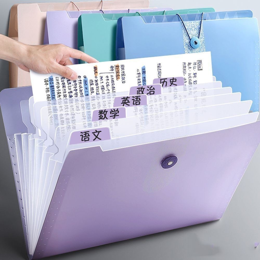 Jual A4 Organ File Folder 8 Grids Document Organizer Paper Documents ...