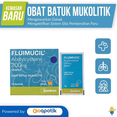 Jual Fluimucil 200 Mg Serbuk Sachet / Obat Batuk Pengencer Dahak ...