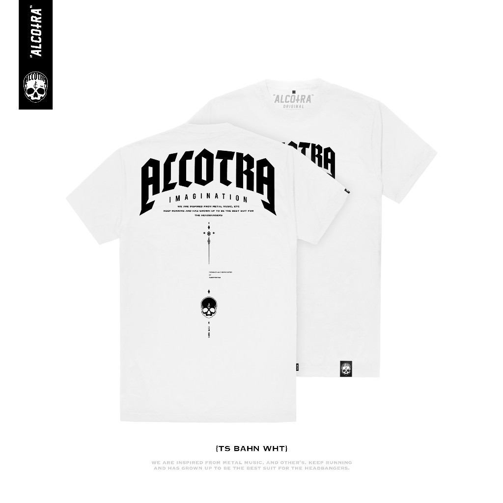 Jual ALCOTRA BALI Original TS WHT LG BAHN // T-SHIRT WHITE LOGO BAHN ...