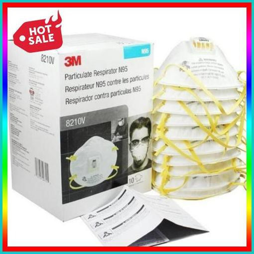 Jual Masker 3M N95 8210V with VALVE - Particulate Respirator N95 ...