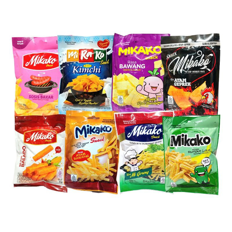Jual Mikako Snack All Varian Pack Isi 10 Pcs - pengedarjajan | Shopee ...