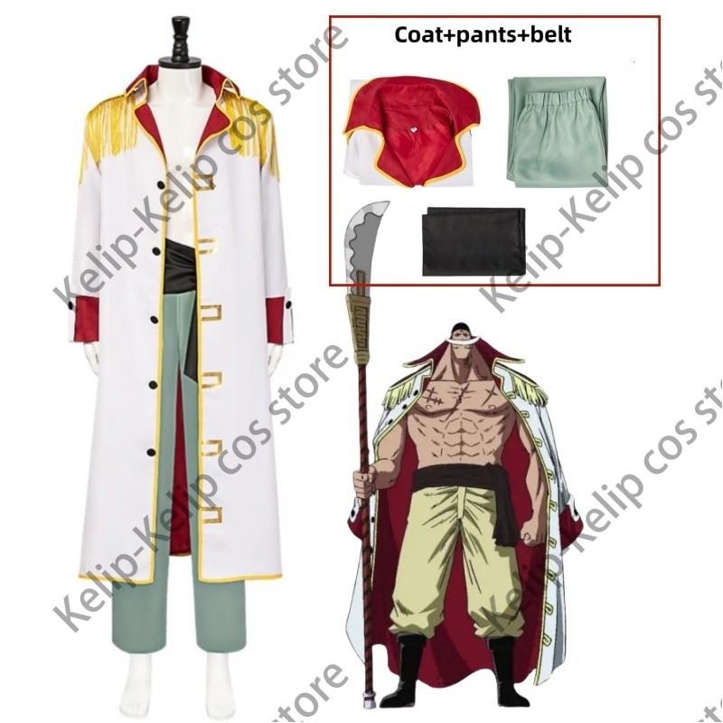 Jual Anime Edward Newgate Cosplay Costume Whitebeard Pirates Shock ...