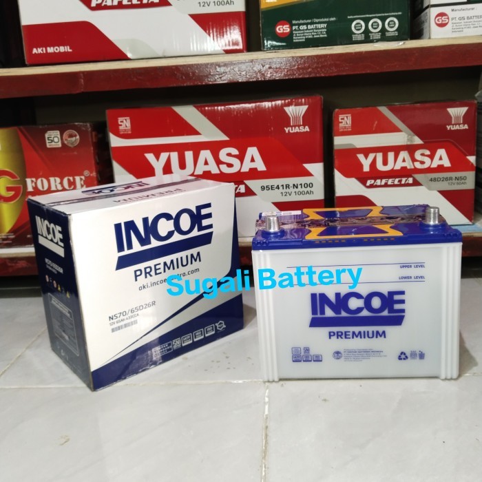 Jual Aki Mobil INCOE NS70 65D26R Premium Accu basah 12Volt 65Ah ...