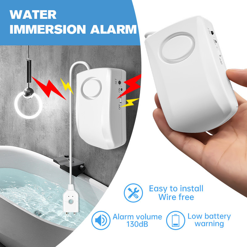 Jual Household Water Detector Alarm, 130Db Water Leakage Sensor Flood ...