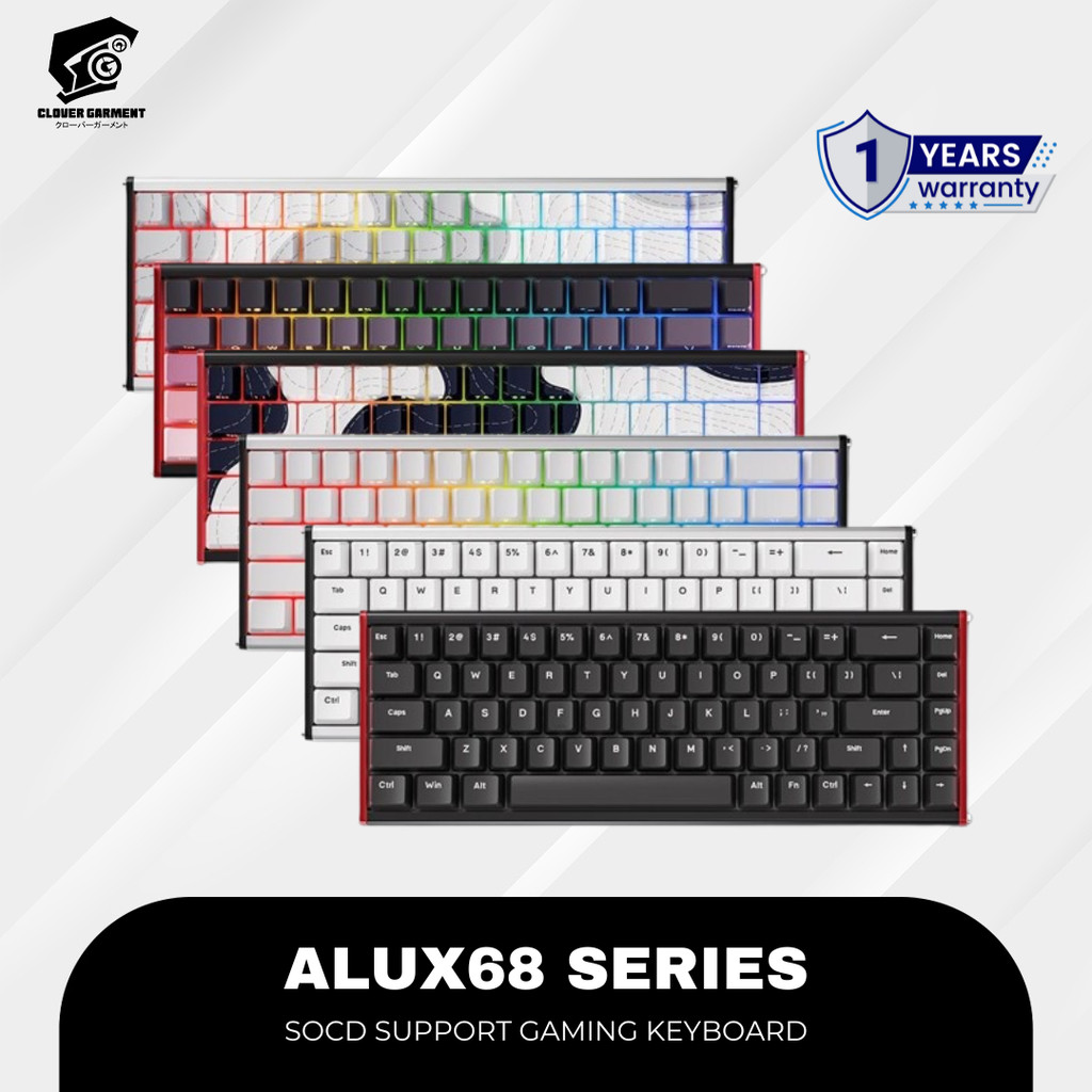 Jual Ajazz Alux68 Alux-68 Series Wired Gaming Keyboard HE Rapid Trigger Magnetic Switch Support ...