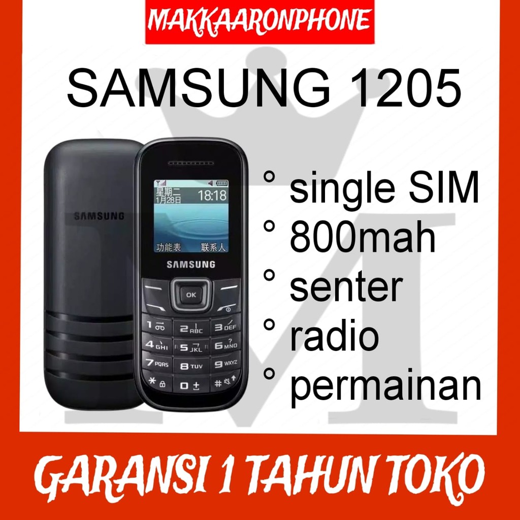 Jual HandPhone [ hp ] Samsung GSM GT-E 1205 baru & murah BERGARANSI 1 ...