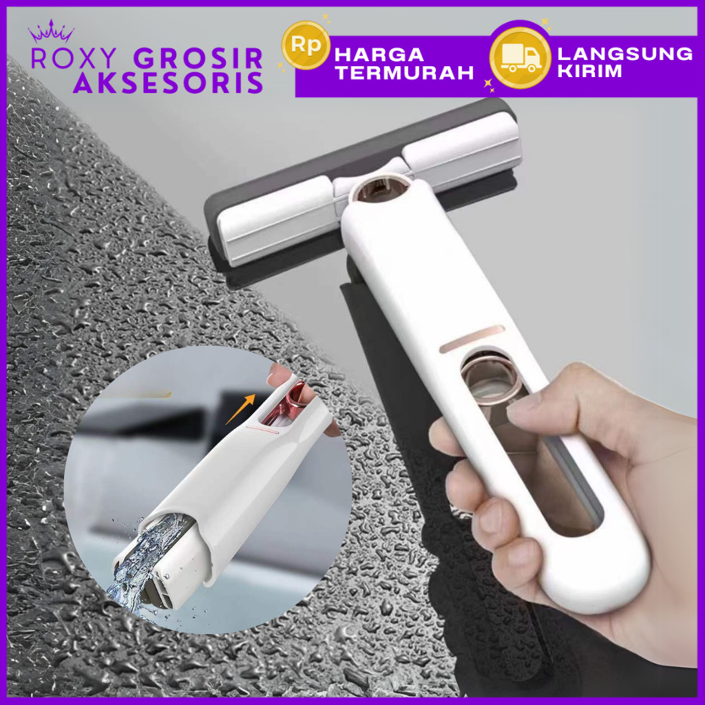 Jual Alat Pel Kaca Jendela Keramik Mini Portable Mop Tarik Otomatis ...
