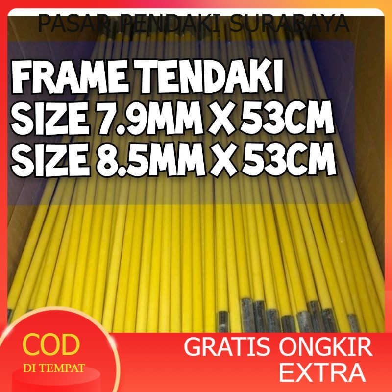 Jual FRAME TENDAKI FIBER 8.5MM X 53CM KUNING | Shopee Indonesia