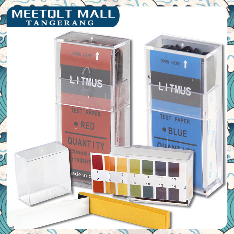 Jual 100 Lembar Kertas Lakmus Merah Biru / Litmus Rrt | Shopee Indonesia