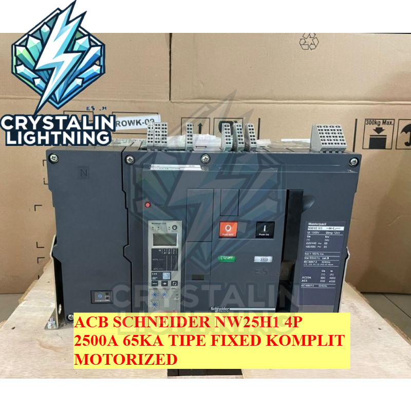 Jual ACB (Air Circuit Breaker) SCHNEIDER NW25H1 4P (4 Pole) 2500A 65KA TIPE FIXED KOMPLIT ...