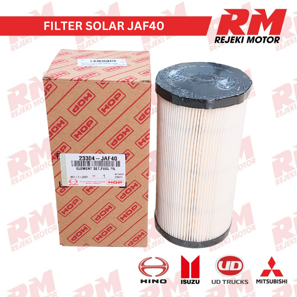 Jual Filter Solar Bawah Hino 500 Euro 4 New 23304-JAF40 Element Filter HOP Original | Shopee ...