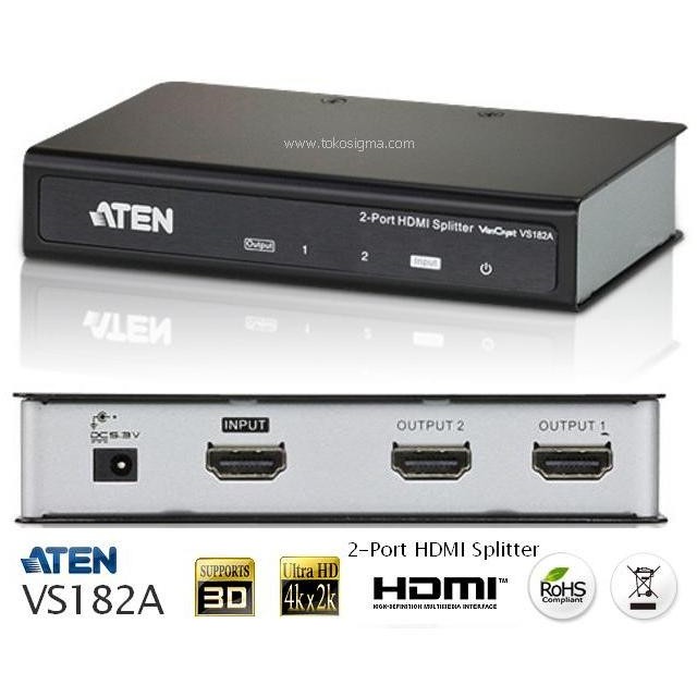 Jual ATEN VS182A HDMI 3D SPLITTER 2PORT ULTRA HD | Shopee Indonesia