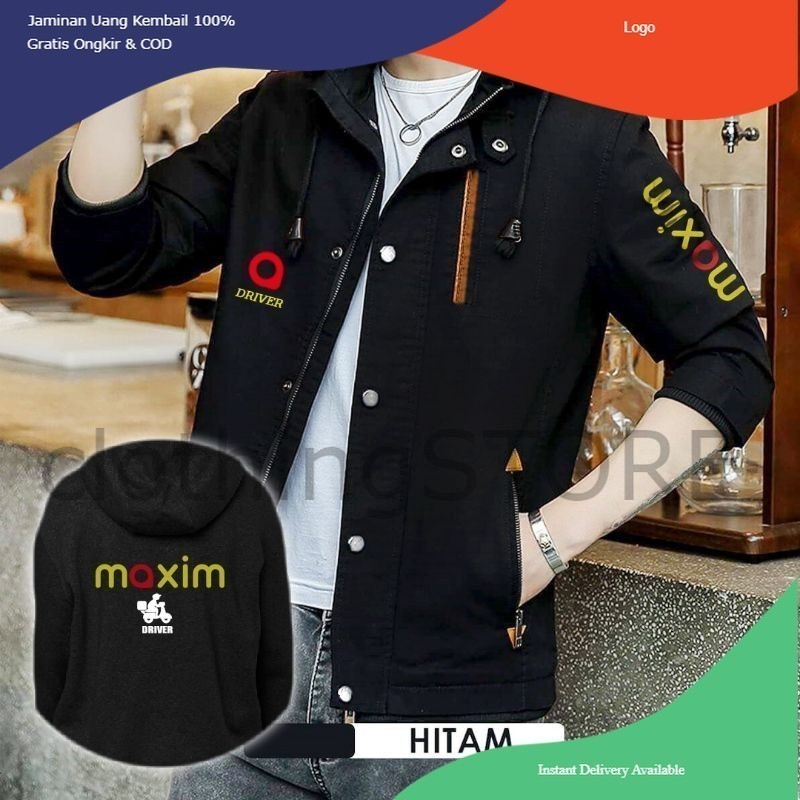Jual JAKET DRIVER MAXIM - JAKET MAXIM KEREN - JAKET PARKA MAXIM DRIVER ...