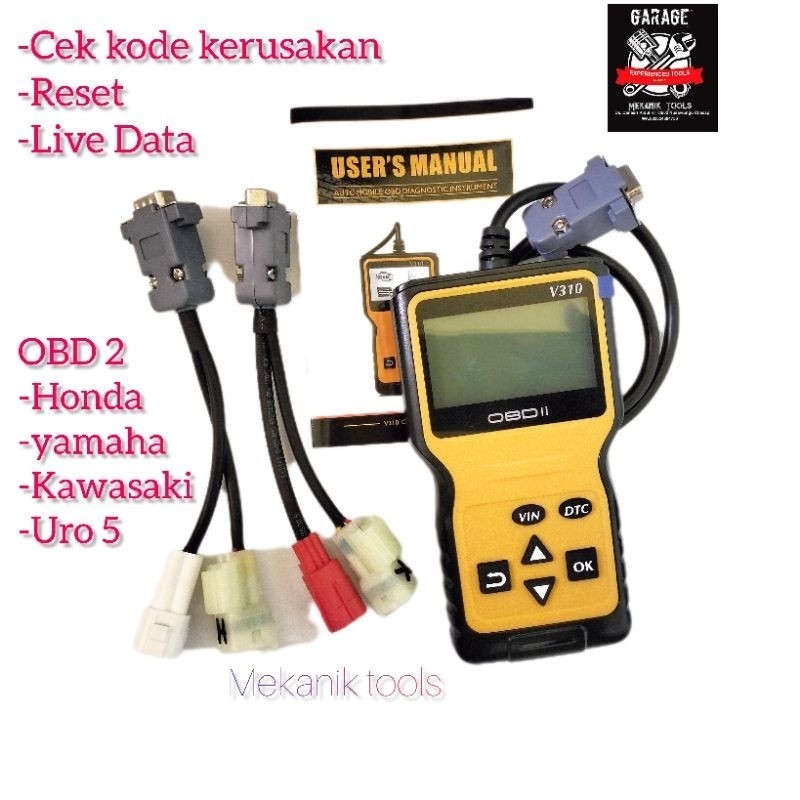 Jual Scanner OBD 2 REMAP ECCU cek kode kerusakan sepeda motor | Shopee ...