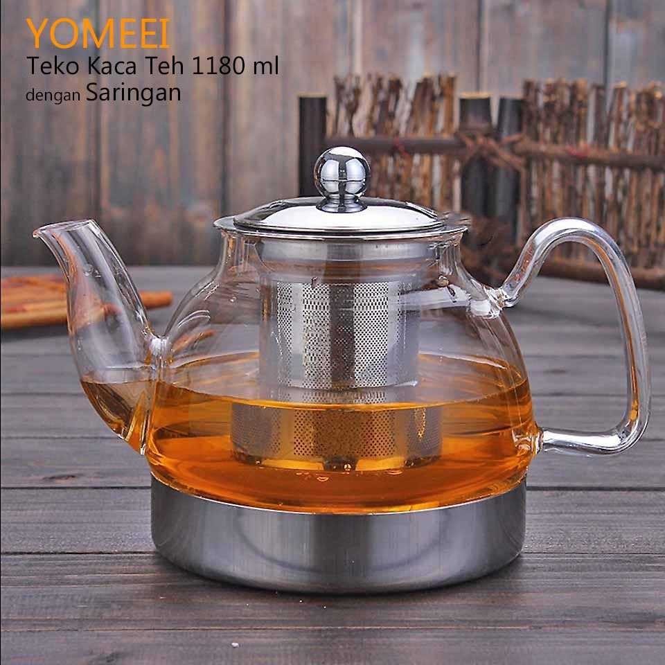 Jual YOMEEI Teko Kaca Teh Chinese Teapot Tahan Panas Api dengan ...