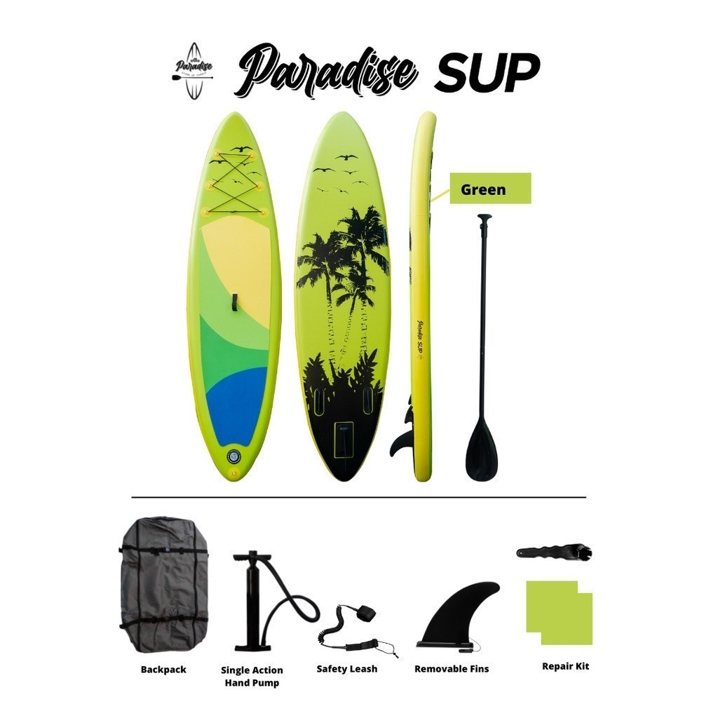 Jual Stand Up Paddle Paradise Green Color / SUP Travel Surf Board ...