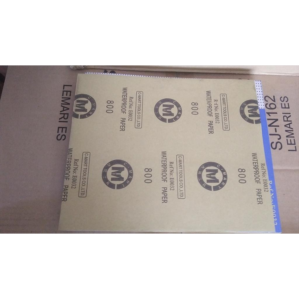Jual Amplas Lembaran Grit 800 Paper Kertas Waterproof Abrasive Halus C ...