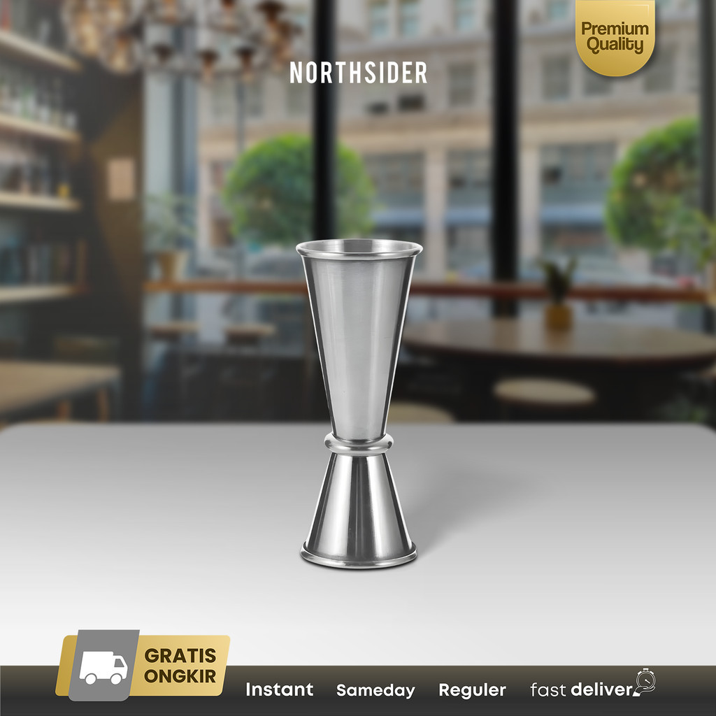 Jual Jigger 30/50ml Stainless Steel Cocktail Mocktail Measuring Cup ...