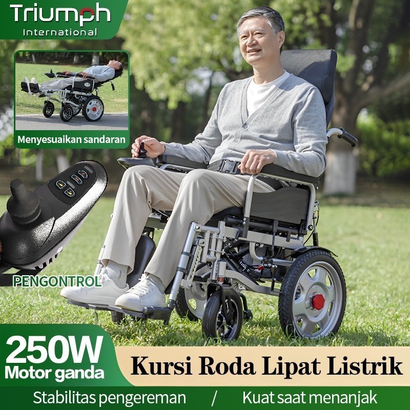 Jual Kursi roda listrik otomatis/Lipat Rebahan Kursi Roda Elektrik ...