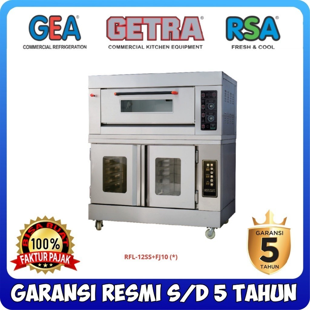 Jual COMBINASI DECK OVEN PROOFER GETRA RFL-12SS+FJ10 PEMANGGANG ...