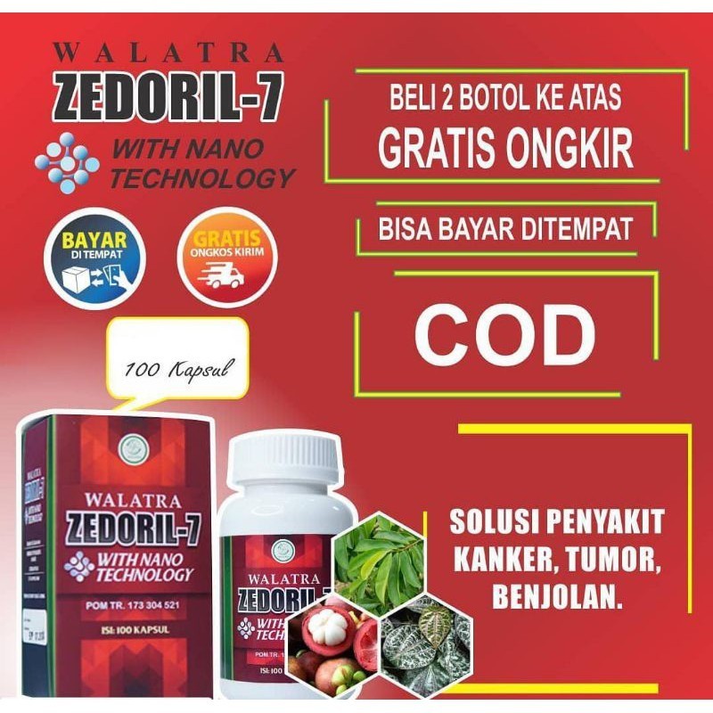 Jual ZEDORIL 7 WALATRA ORIGINAL OBAT KANKER TUMOR( Gratis Ongkir & COD ...