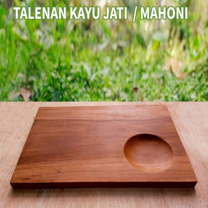 Jual Talenan kayu jati asli 30x20 teak wood wooden cutting board rustic ...