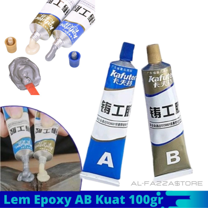 Jual ASS LEM BESI EPOXY AB 20 GRAM 20GR LEM CAMPUR PENAMBAL BESI STEEL ...