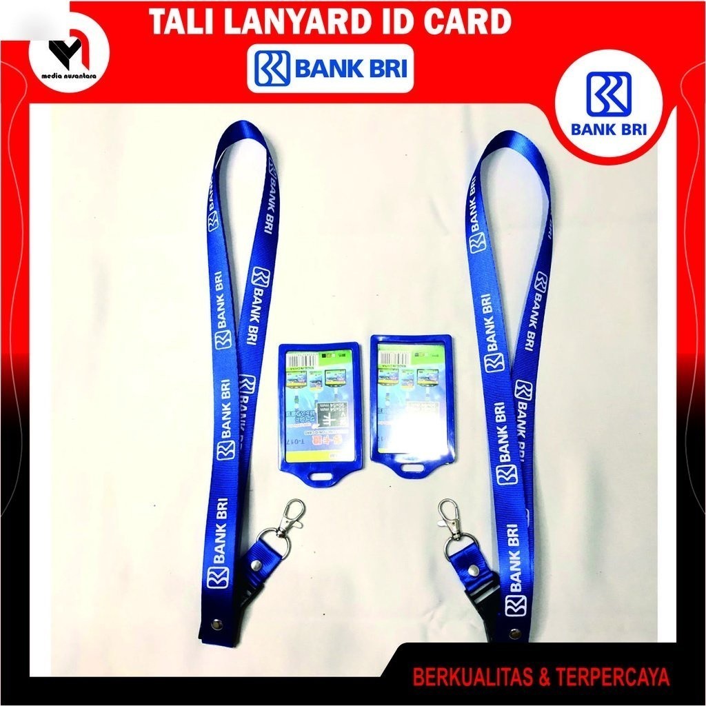 Jual BANK BRI Lanyard Tali Gantungan ID Card Holder Lanyard Bank BRI ...