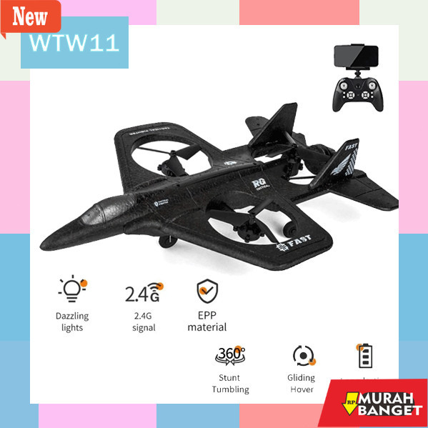 Jual RC mainan pesawat viral- WTW Drone pintar Kamera tempur empat ...
