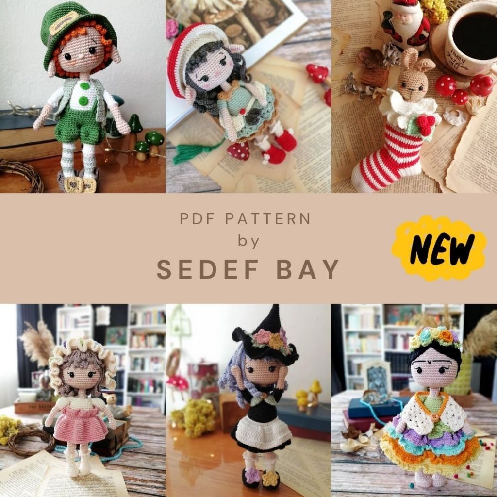 Jual SedefB Amigurumi Girl Doll Pattern 【PDF CROCHET PATTERN】【TIDAK ...