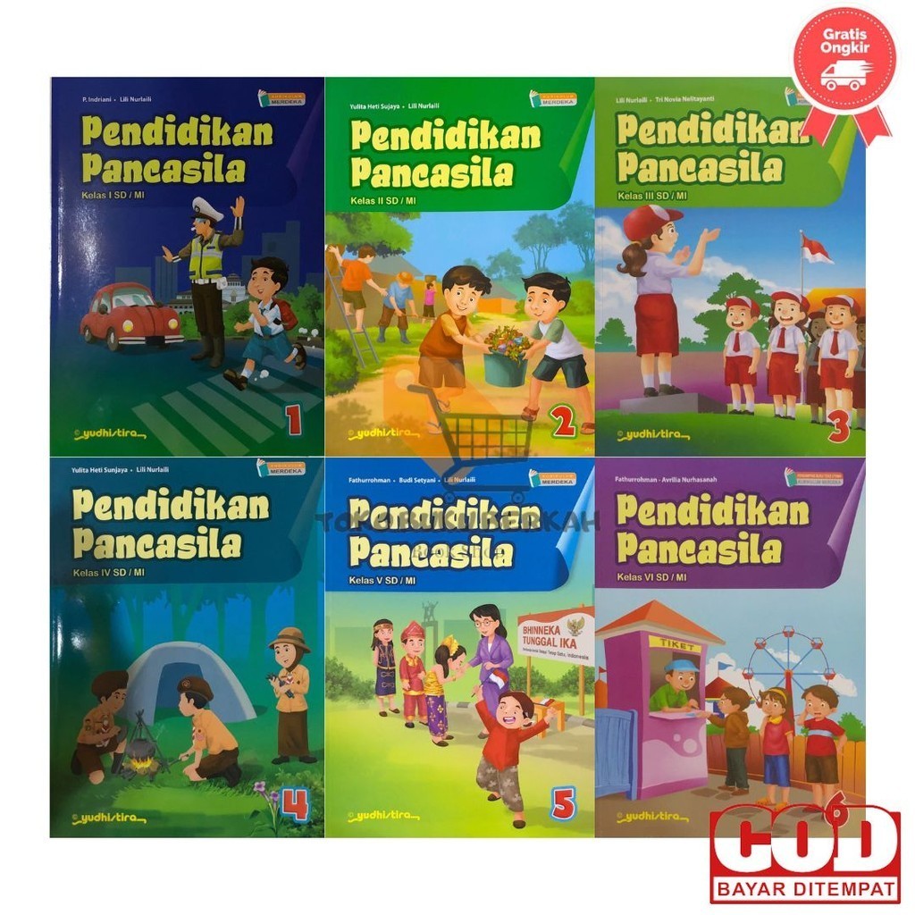 Jual Buku Pendidikan Pancasila KELAS 1 2 3 4 5 6 SD/MI Kurikulum ...