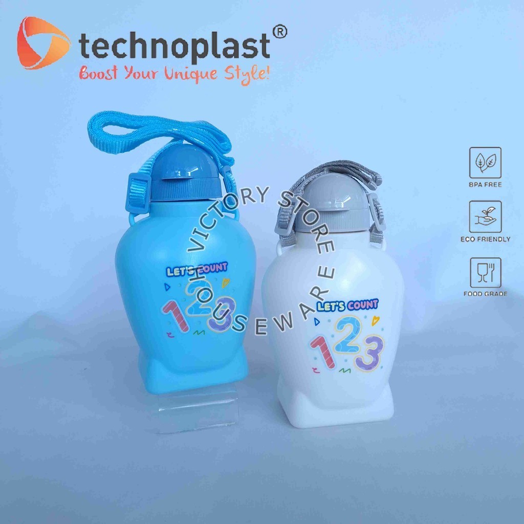 Jual TECHNOPLAST Botol Minum I Love Alfabet 450Ml Botol Sedotan Kreatif ...