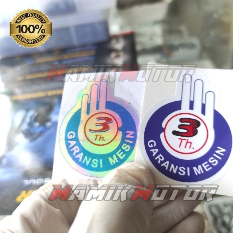 Jual Stiker Sticker Logo Garansi 3 Tahun Yamaha Produksi Lebih Lengket ...