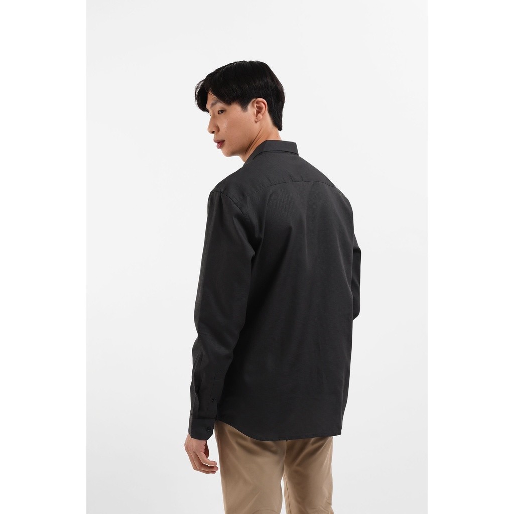 Jual MANZONE Kemeja Lengan Panjang Pria THEO 03-DARK GREY | Shopee ...