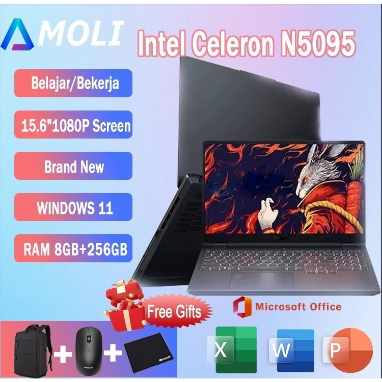 Jual Amoli 【ready Stock 】2024 Laptop Baru Layar Hd 15 6 Inci Ssd