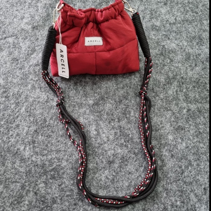 Jual ARCELL - TAS PUFFY WONTON+PRUSIK STRAP l Slingbag Mini Puffy ...