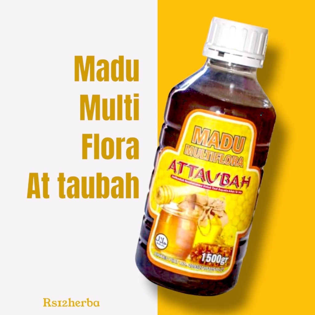 Jual Madu Murni Asli 1,5 Kg Multiflora Attaubah l Multiflora Nusantara ...