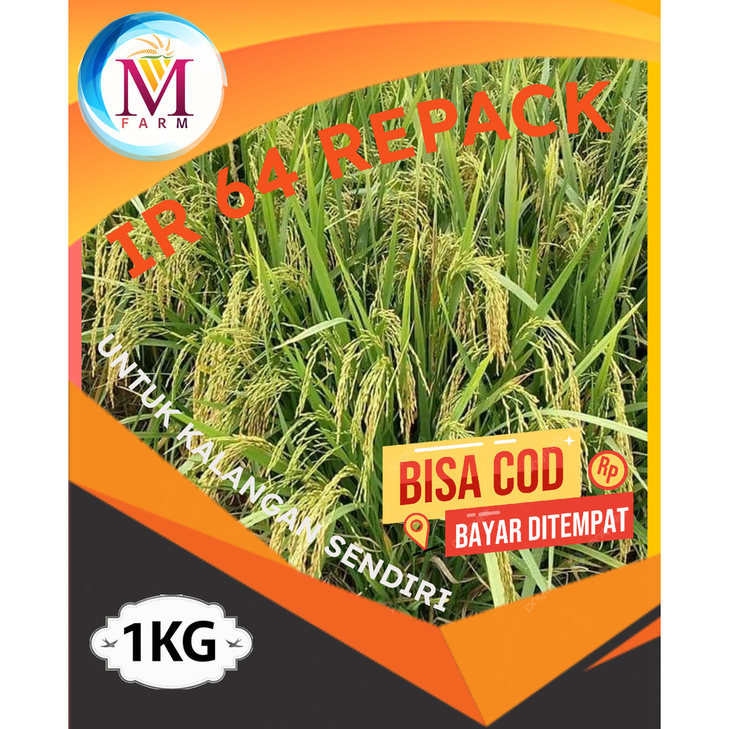 Jual benih padi ir 64 varietas repack kemasan 1kg | Shopee Indonesia