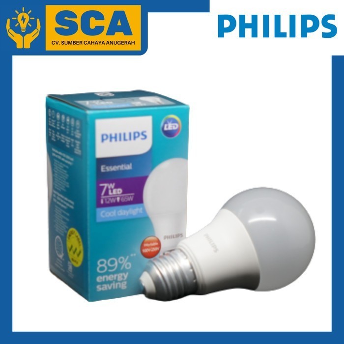 Jual Lampu led Philips Essential led Bulb 7W Philips 7 Watt 6500K Putih ...
