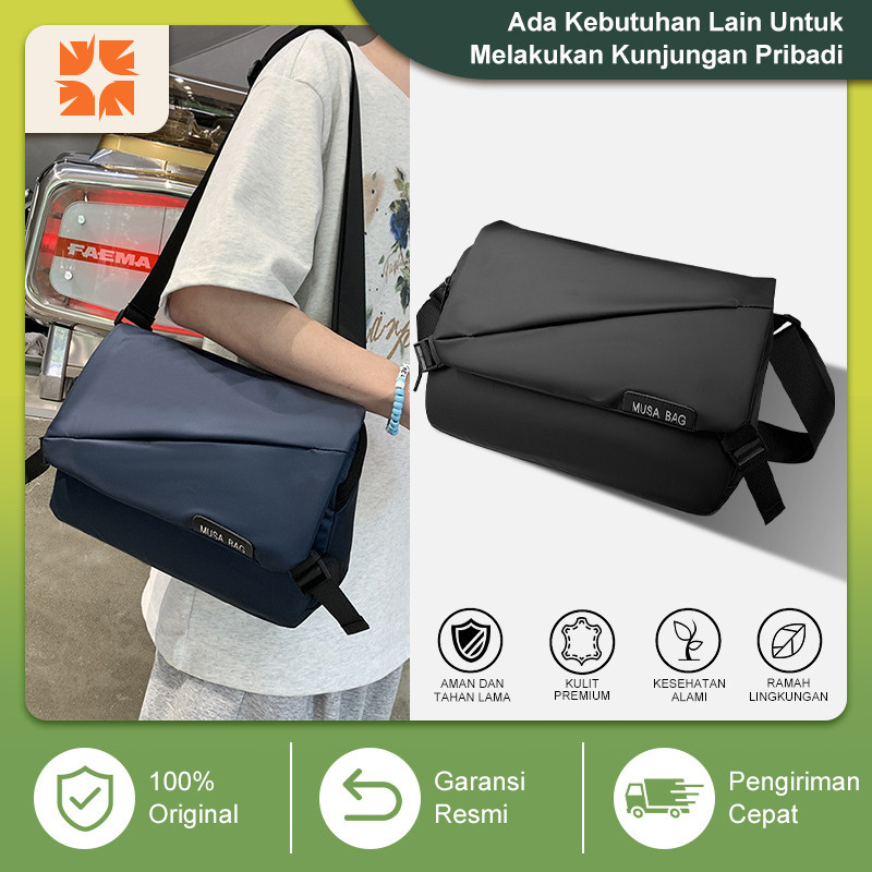 Jual Selempang Pria Sling Bag Cowok Waist Bag Water Resist Tas Kerja ...