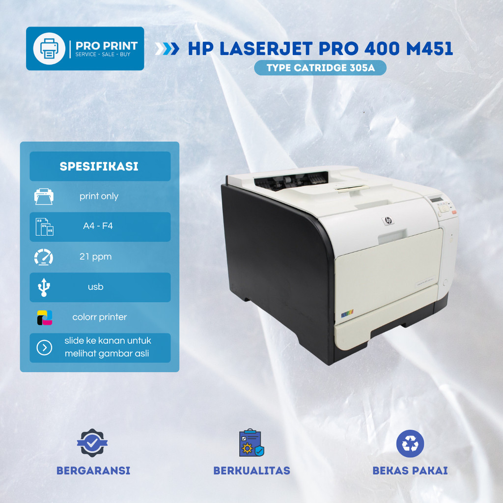 Jual Printer Warna Hp Laserjet Pro 400 M451 Kertas A4 F4 Printer Stiker ...