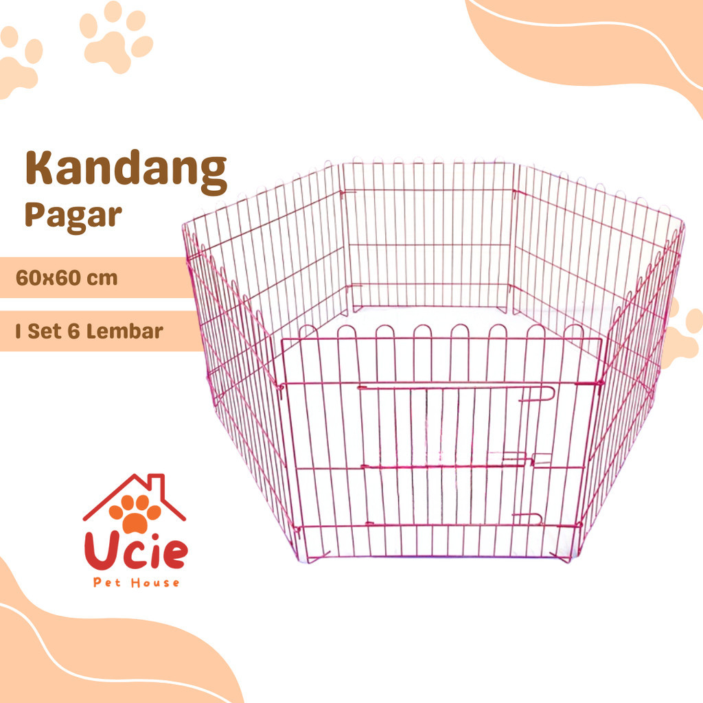 Jual KANDANG PAGAR KUCING ANJING KELINCI BESI LIPAT TEBAL UKURAN 60 X ...